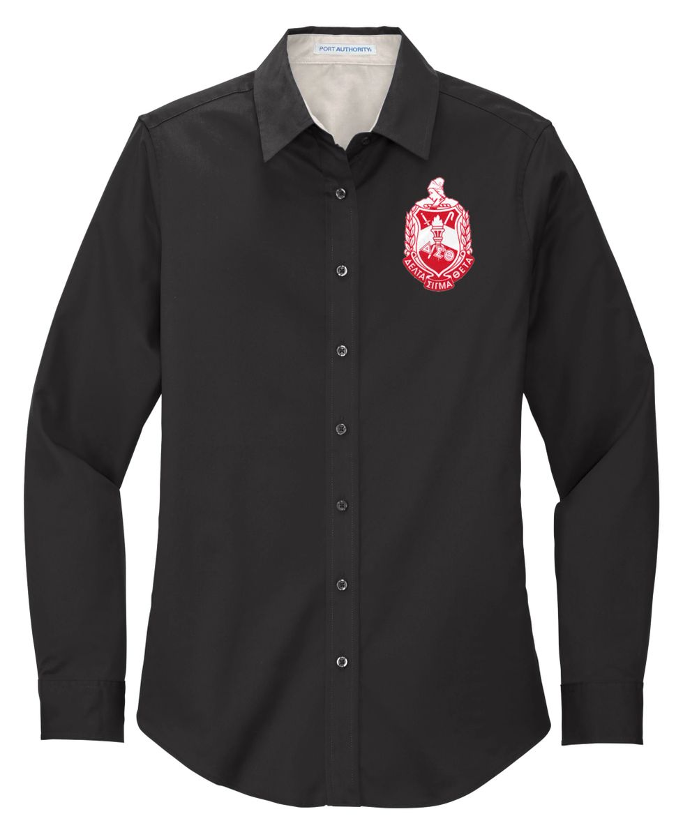 DST Black Shield Button Down
